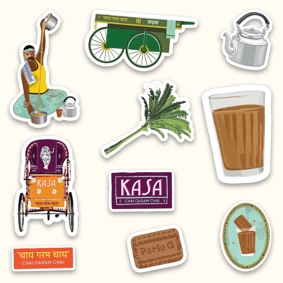 Shop Kasa Chai Stickers - Kasa Chai - San Francisco, USA | Kasa Chai